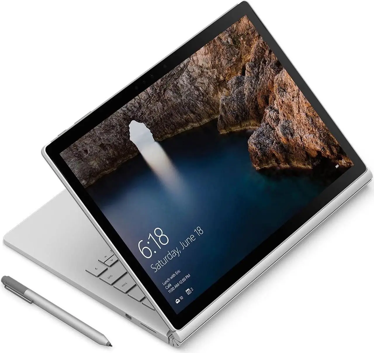 Refurbished: Microsoft Surface Book 13.5" Tablet 128GB Core i5-6300U 2 ...