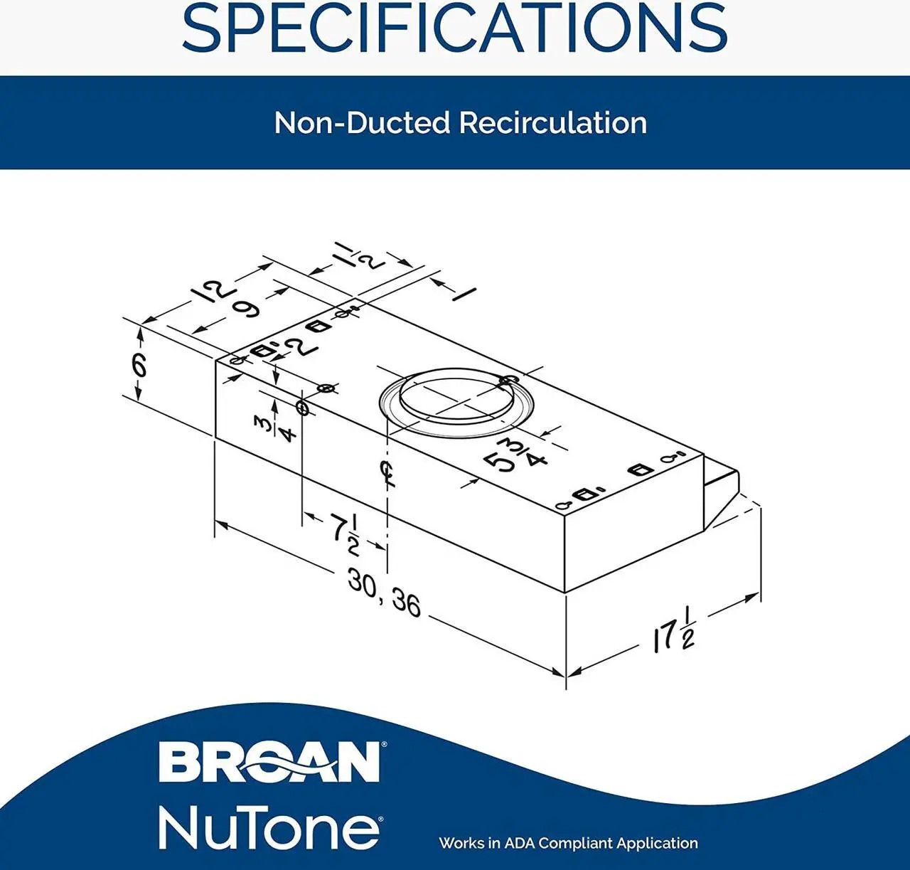 BROAN 30" Duct Range Hood White 423001 - Newegg.com