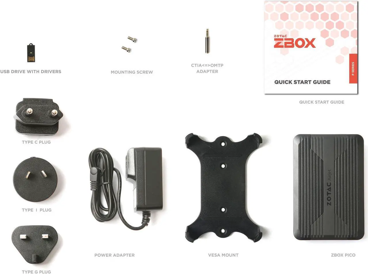 ZOTAC ZBOX pico PI430AJ with AirJet Solid-state Active-Cooled Mini PC, Intel Core i3-N300 ...