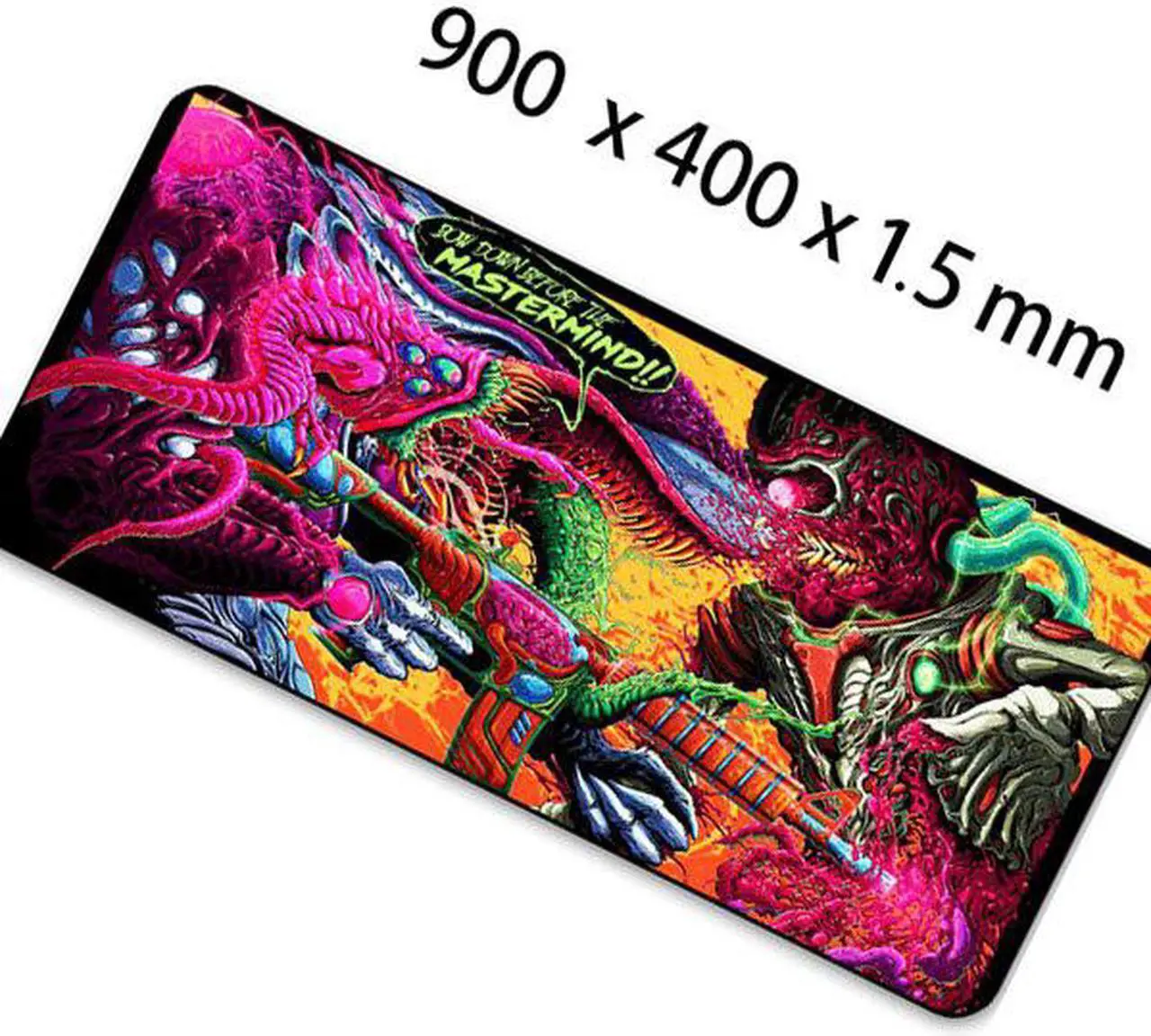 Extra Large Gaming Mouse Pad Hyper Beast Natural Rubber XL Mouse Mat No ...