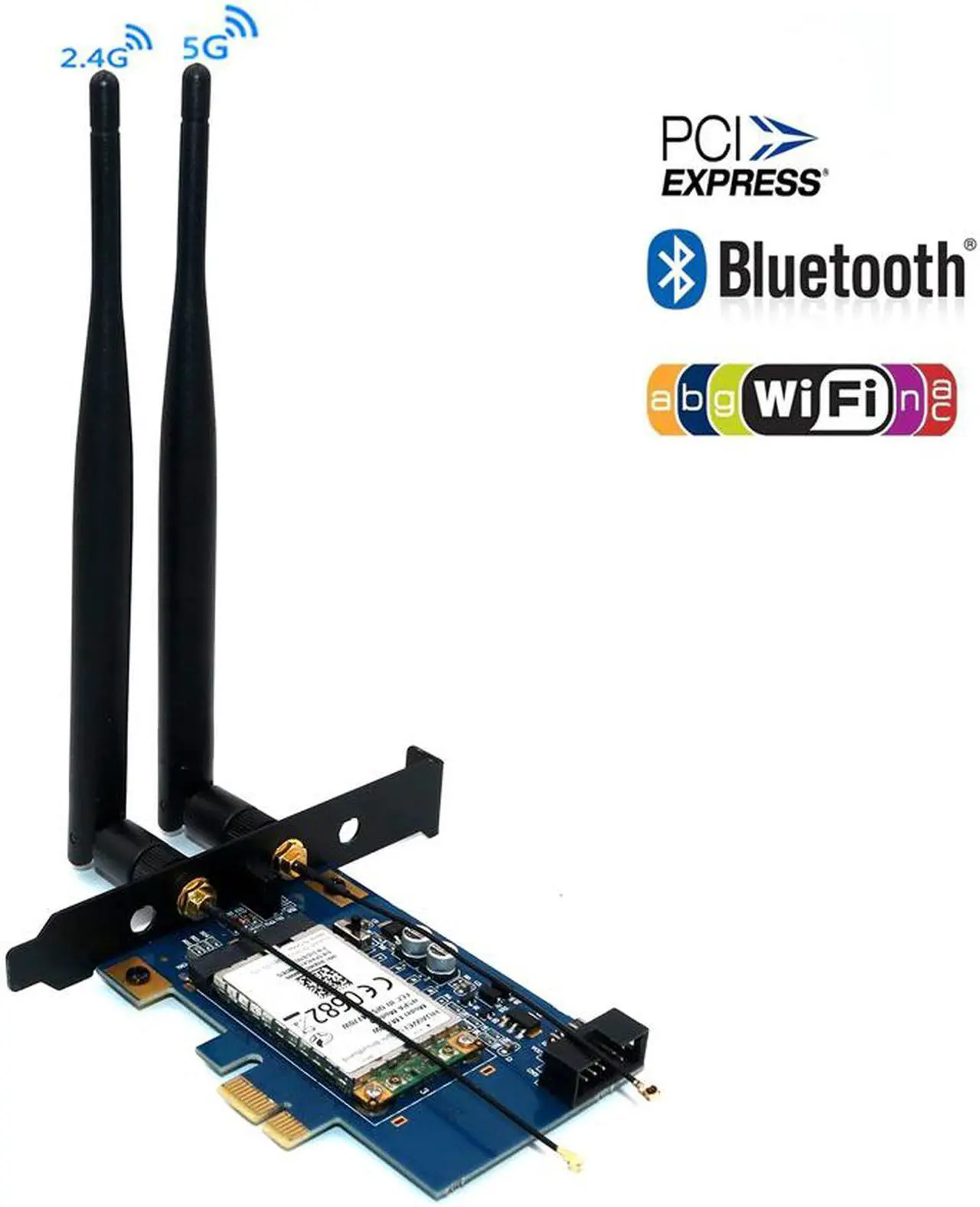 PCI-E WiFi Adapter PCIE Wifi Bluetooth Adapter Mini PCI Express to PCIE ...
