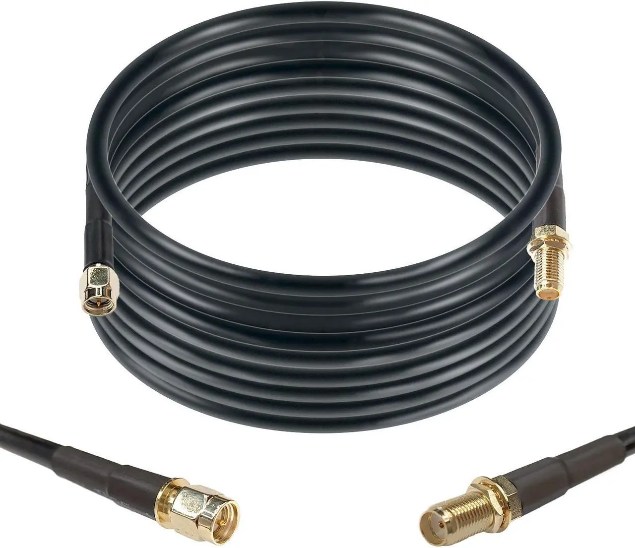Maswell LMR200 Equivalent 5m SMA Male to SMA Female Coax Extension ...