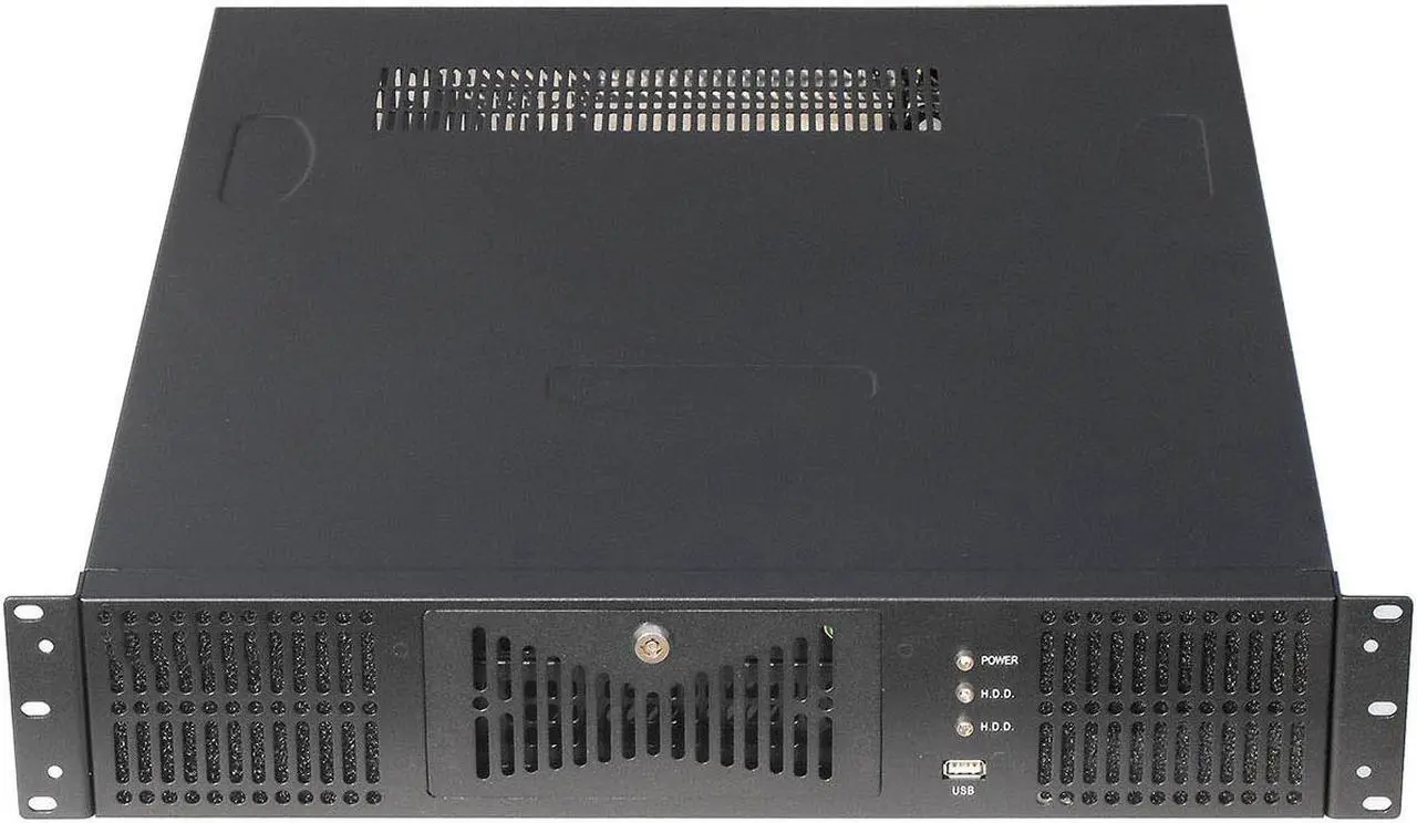 2U server chassis / 7 standard 3.5-inch hard drive bays / supports 12 ...