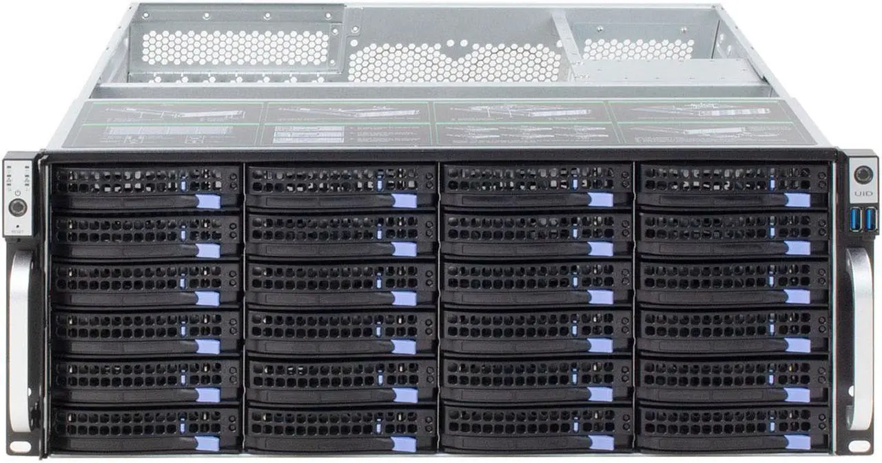 24 bays storage server 4U chassis / equipped with 12Gb / s Expander ...