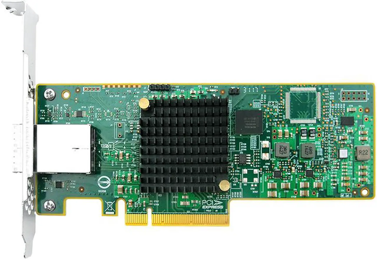 8-Port 12Gb/s External PCI Express SAS/SATA HBA Controller Card ...
