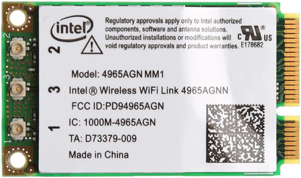 Dual Band 300Mbps WiFi Link Mini PCI-E Wireless Card For Intel 4965AGN ...