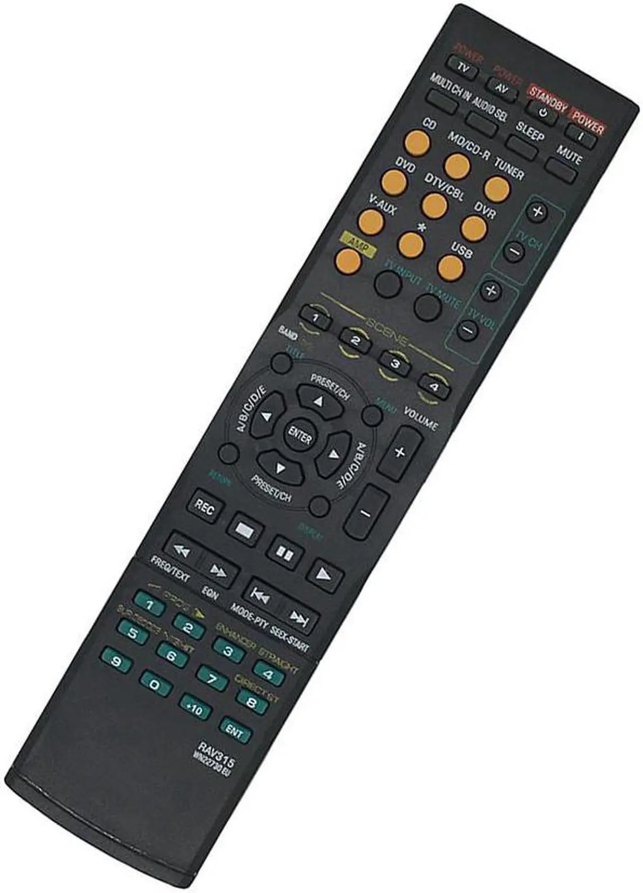 Remote Control Sub For Yamaha RX-V430 RX-V659 RX-V663 RX-V757 RAV311 ...