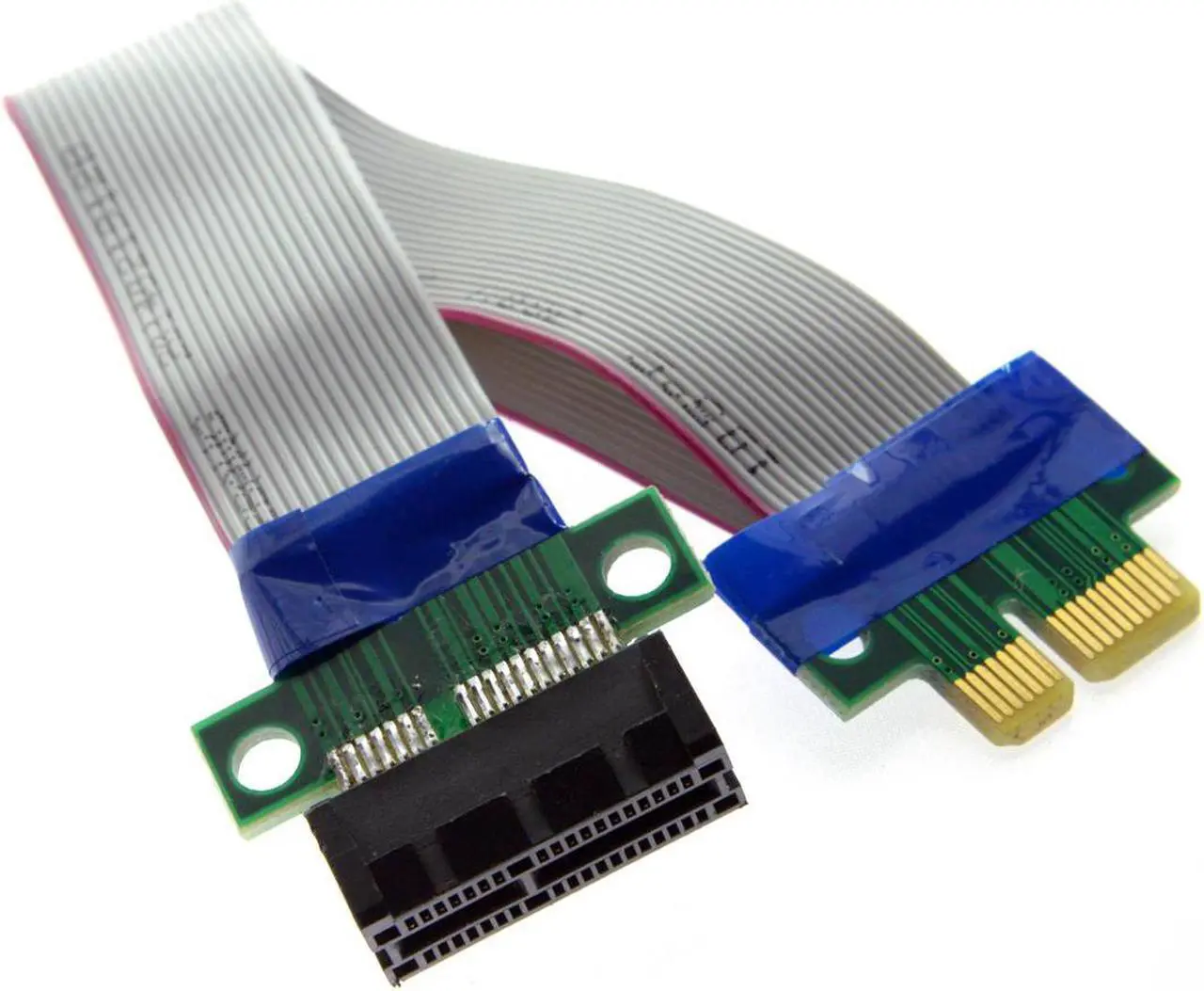 PCI-E Express 1X Slot Riser Card Extender Extension Ribbon Flex ...