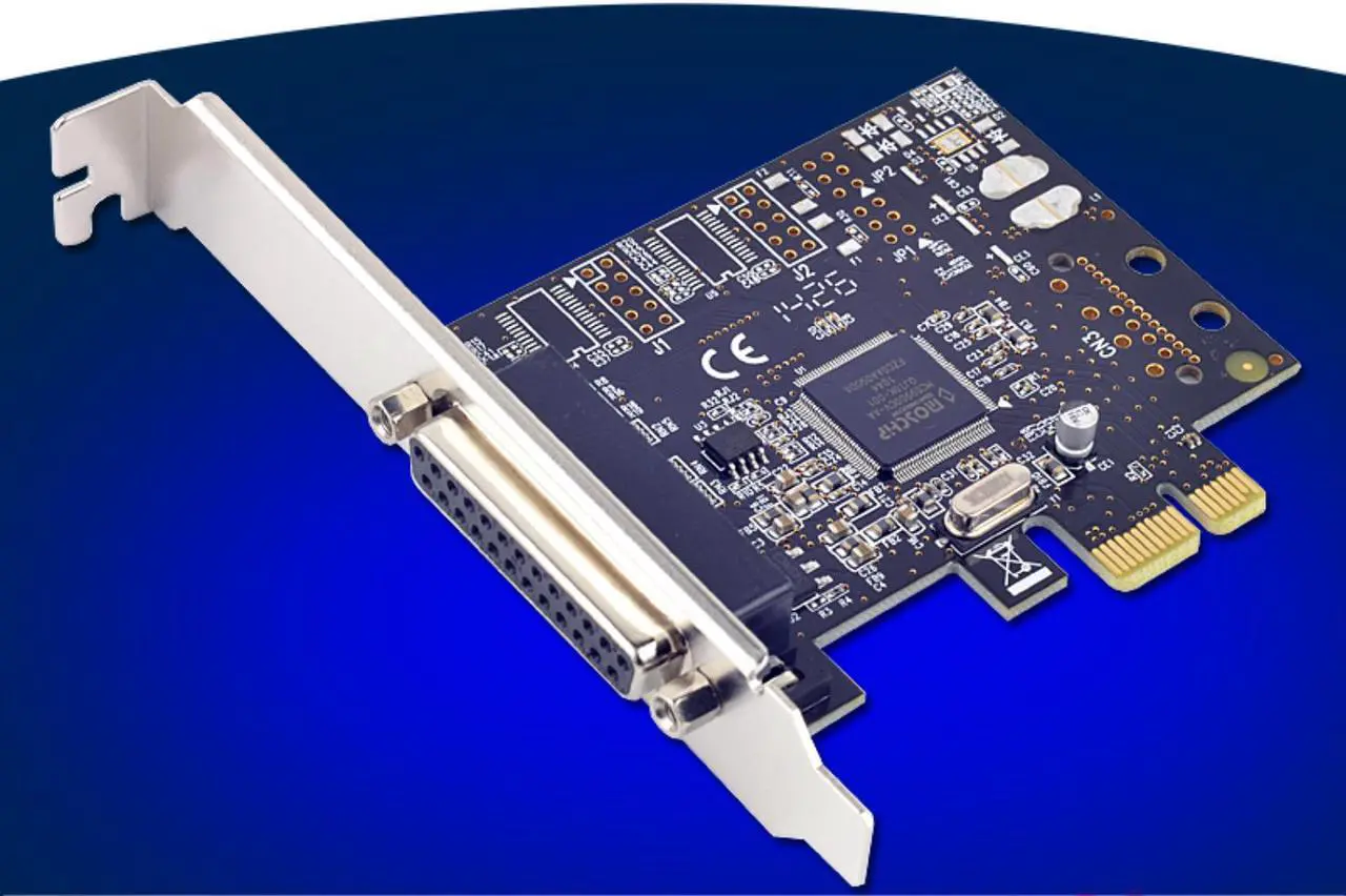 1 Port Parallel PCI-Express Controller Card DB25 Pin LPT Printer ...