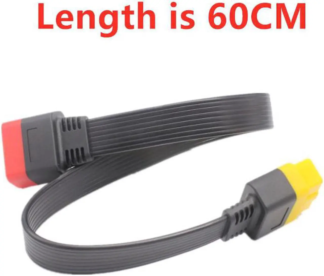 Car OBDII scanner Extension cable 16 Pin Male To Female OBD2 Connector ...
