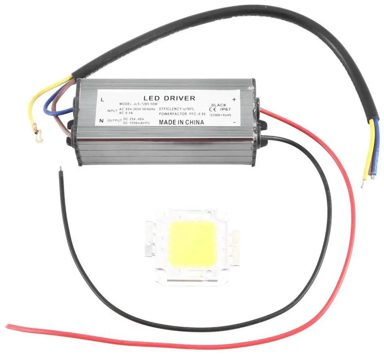 For 50W LED Driver Waterproof IP67 Power Supply High Power Adapter ...