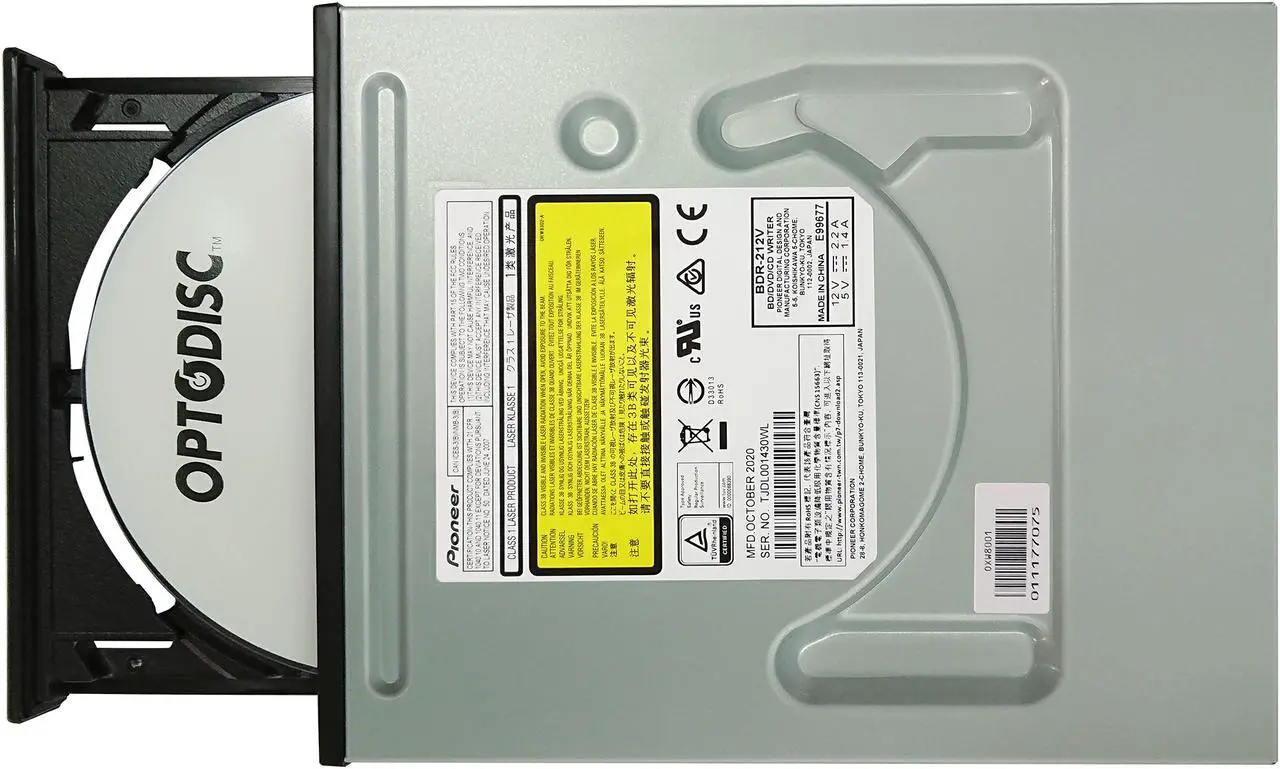 Pioneer Black 16X BD-R 2X BD-RE 16X DVD+R 12X BD-ROM 4MB Cache Serial ...