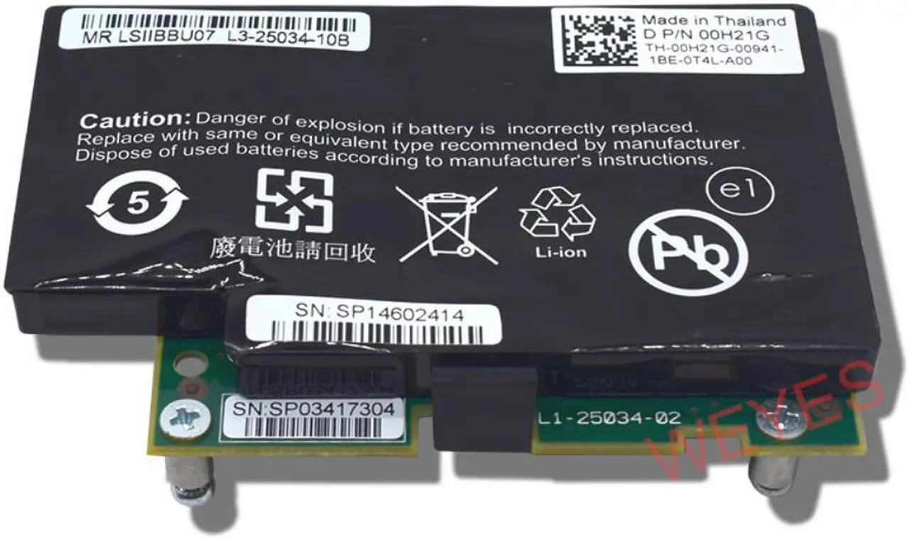 LSIiBBU07 L3-25034-10B (NO Warranty) Backup Unit For 8880EM2 9260 9261 ...