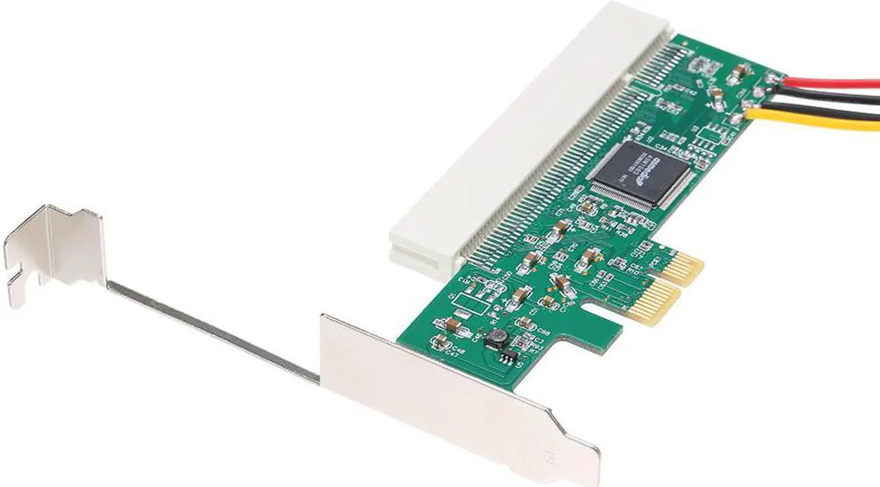 PCI Express to PCI Adapter Card PCI-E to PCI Converter with 4Pin Power ...