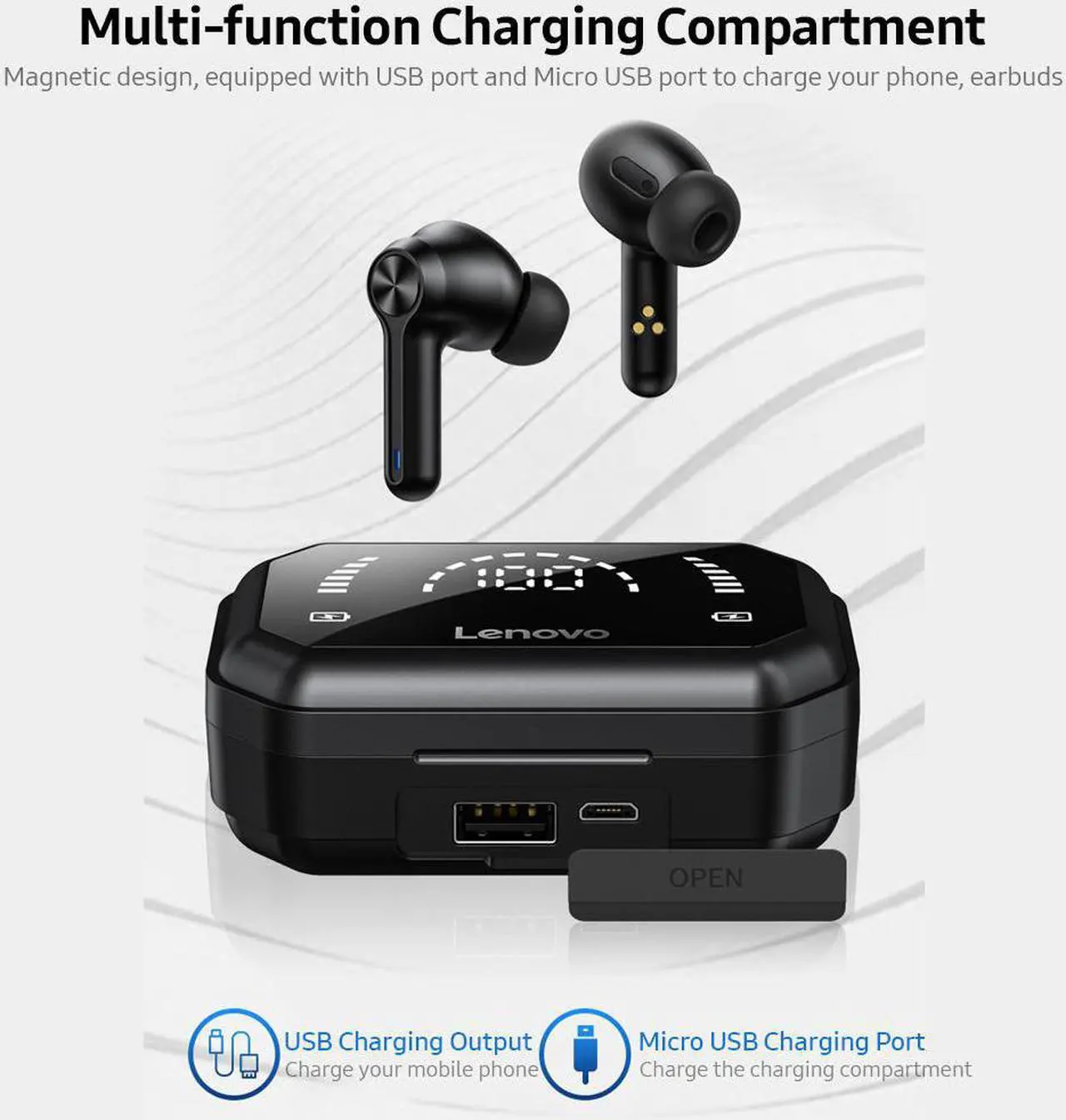 Lenovo LP3 Pro Earbud TWS BT5.0 Headphones In-ear Sports Earbuds HiFi ...