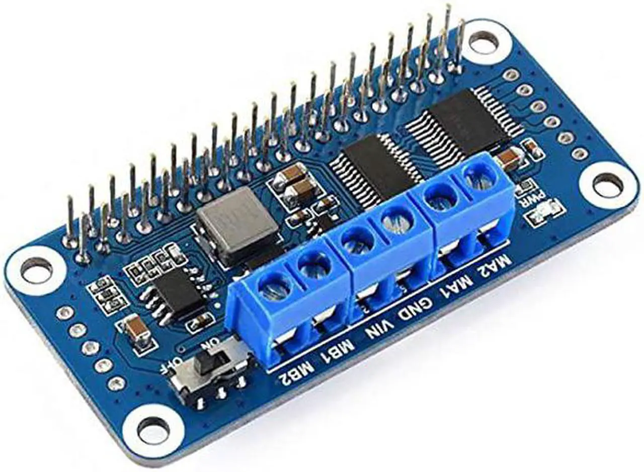 Driver HAT for Raspberry Pi Onboard PCA9685 TB6612FNG Drive Two DC s ...