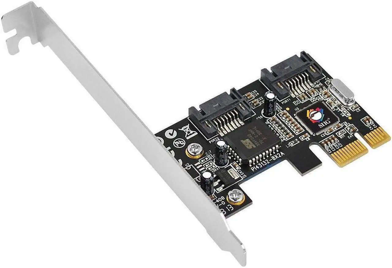 SIIG Dual Profile PCI Express 2-port SATA II Controller Card - Newegg.com