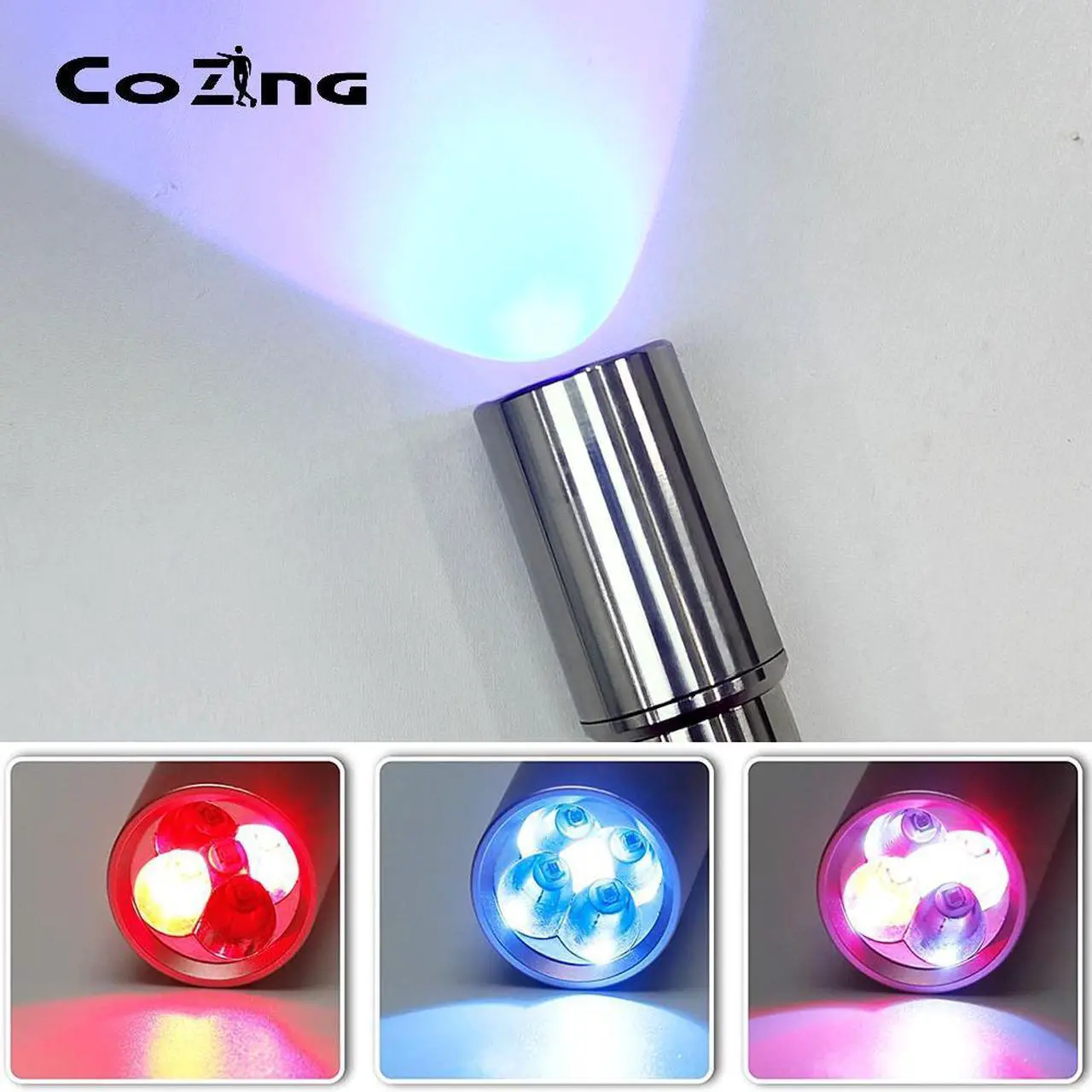COZING Red Light Therapy Torch with Blue Light, Effective Blue ...