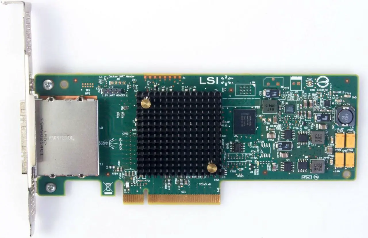 LSI SAS 9207-8e 2-PORT EXTERNAL SAS HBA PCI-E x8 3.0 6Gb/s Adapter Card - IT Mode - Newegg.com