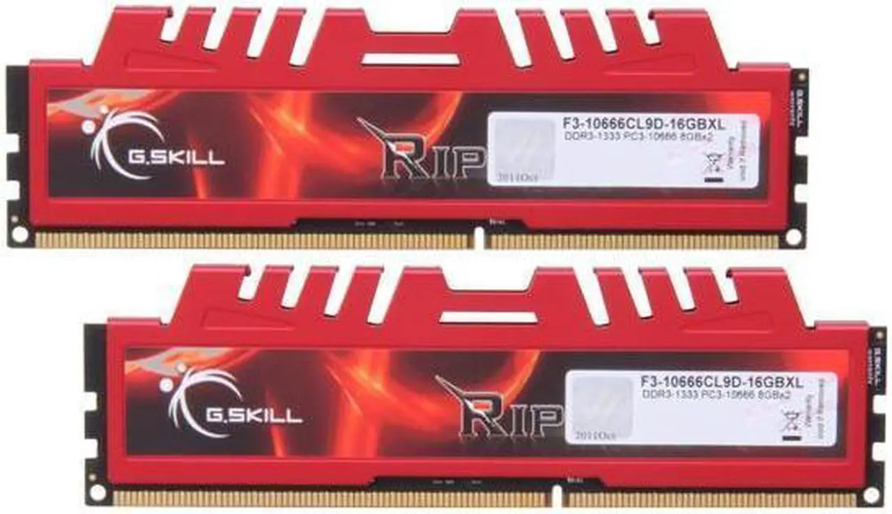 G.SKILL Ripjaws X Series 16GB (2 x 8GB) DDR3 1333 (PC3 10666) Desktop ...