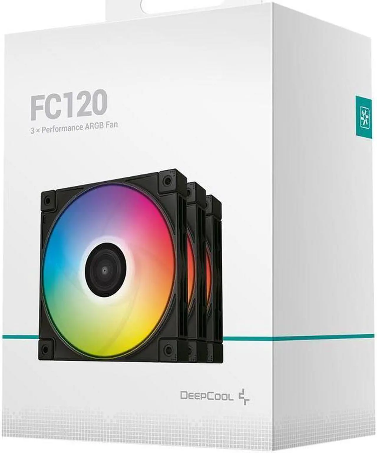 DeepCool FC120 3IN1 Performance 120mm ARGB LED PWM Fan, Daisy-Chain ...