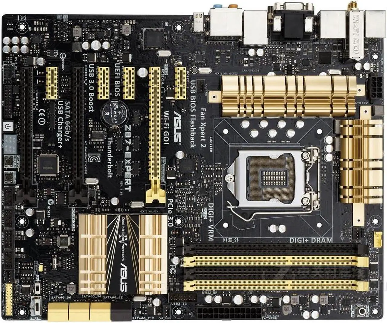 Refurbished: ASUS Z87-EXPERT LGA 1150 DDR3 32GB ATX Motherboard ...