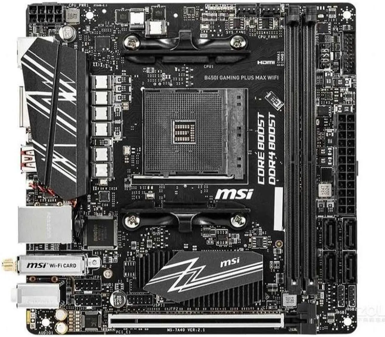 Refurbished: MSI B450I GAMING PLUS MAX WIFI AMD B450 Socket AM4 DDR4 ...