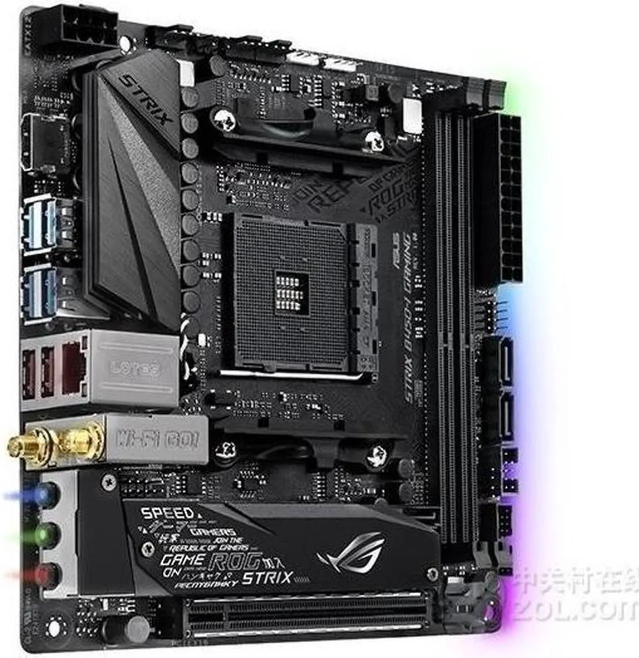 Refurbished: ASUS ROG STRIX B450-I GAMING Socket AM4 DDR4 32GB Mini-ITX ...