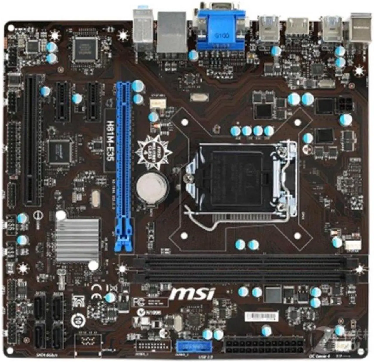 Refurbished: MSI H81M-E35 Intel H81 LGA 1150 DDR3 16GB Micro ATX ...
