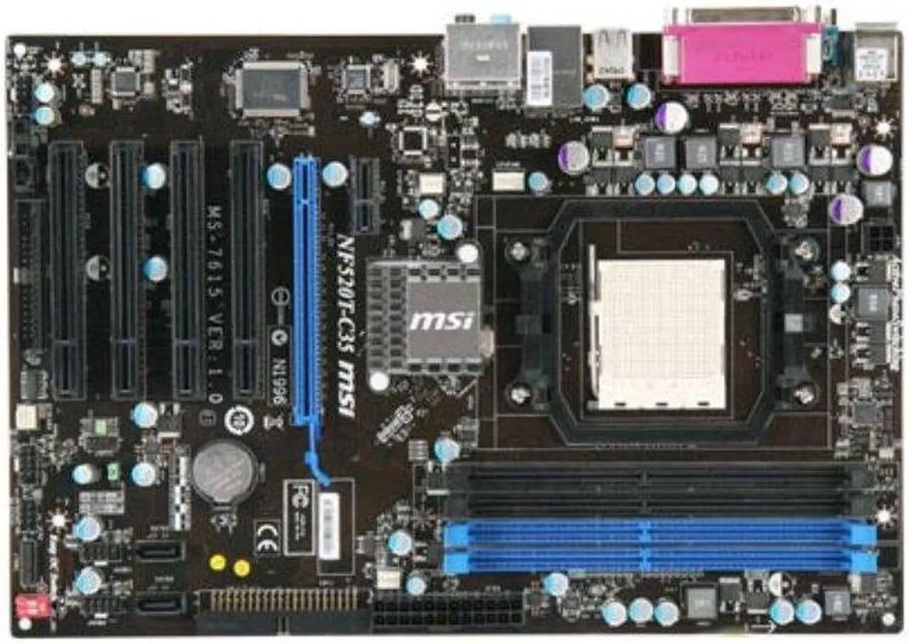 Refurbished: MSI NF725T-C35 NVIDIA MCP61 Socket AM3 DDR2 16GB ATX ...