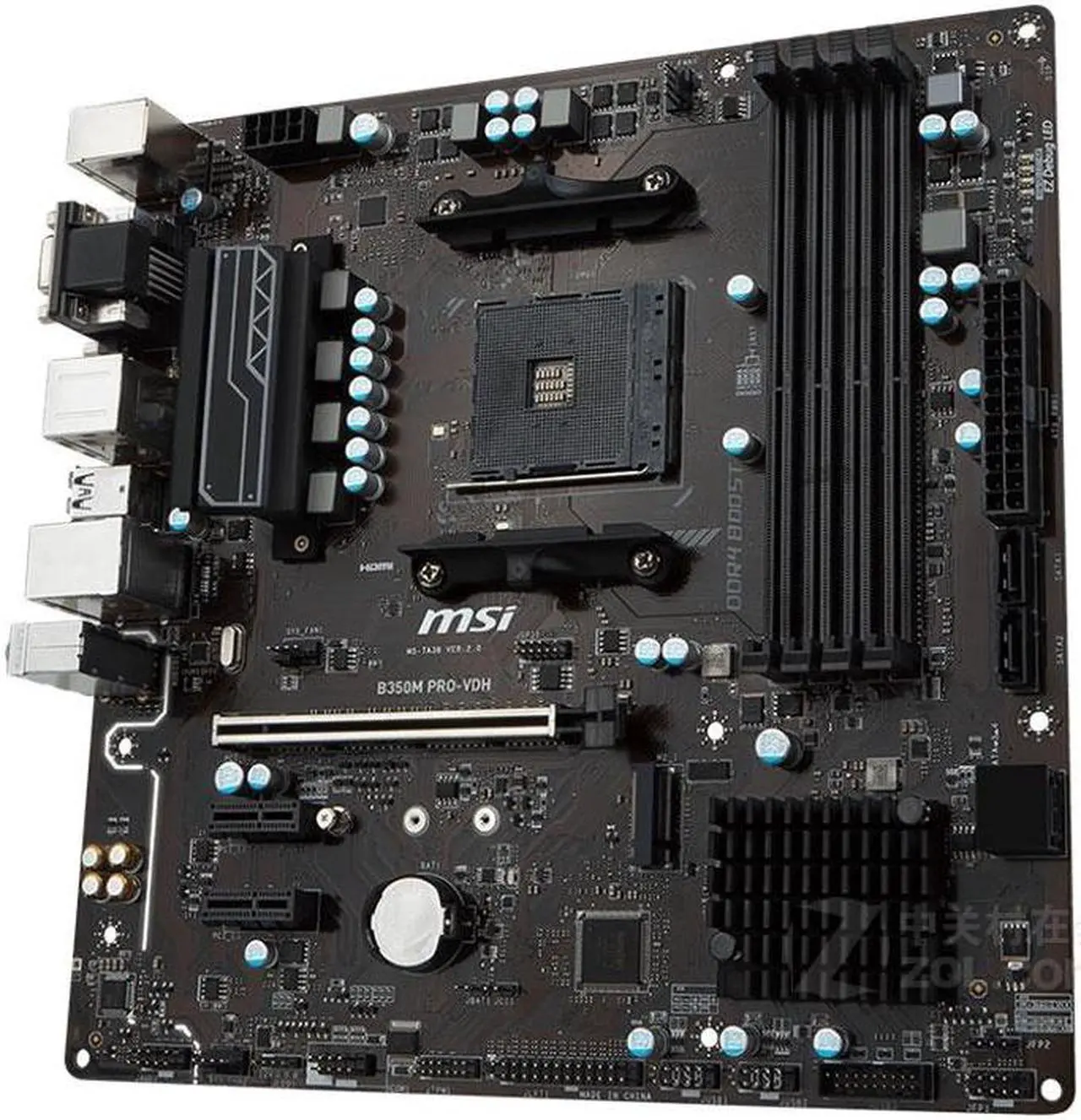 Refurbished: MSI B350M PRO-VDH AMD B350 Socket AM4 DDR4 64GB Micro ATX ...