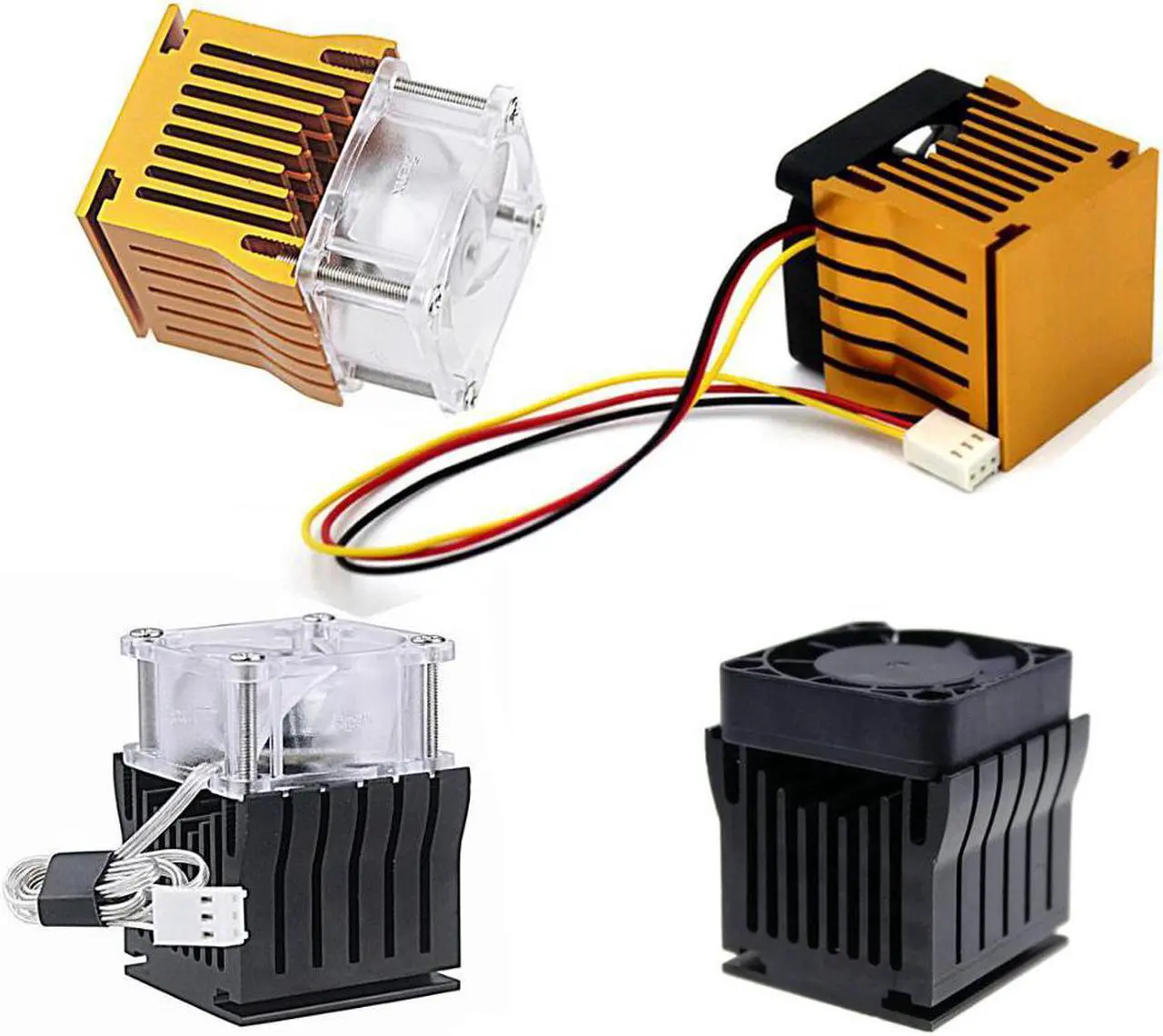 Aluminium Northbridge Heatsink Cooler Motherboard Radiator w/4cm Fan ...