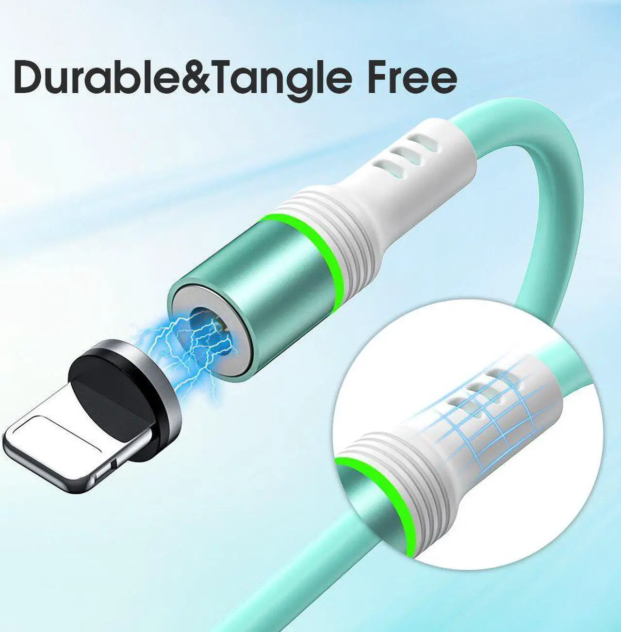 Micro USB Type C Charging Cable Liquid silicone Magnet Quick Charging ...