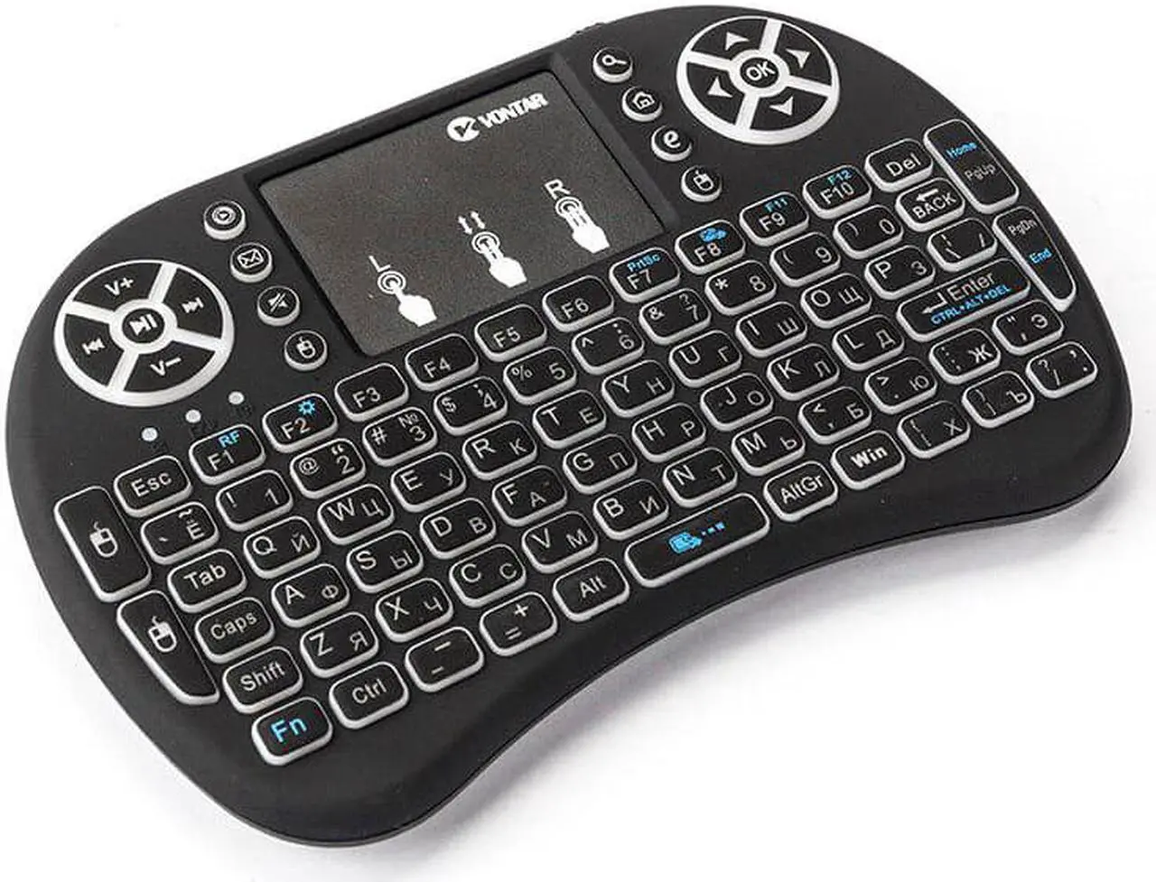 i8 Backlit keyboard English Russian Spanish with Touchpad 2.4G mini ...