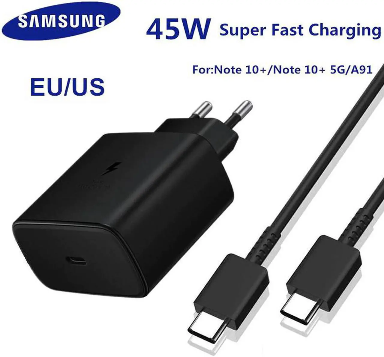 Note10 Plus Super Fast Charger Travel USB Pd Pss Fast Charging Adapter ...