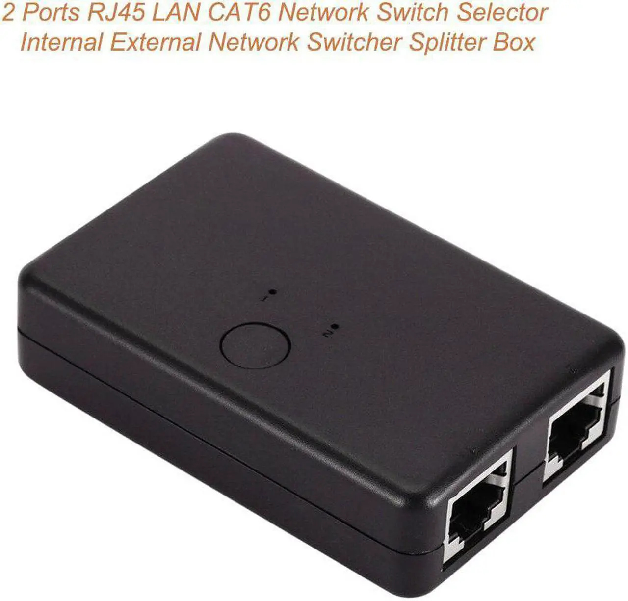Mini 2 Port AB Manual Network Switcher 2 In 1 1 In 2 RJ45 Network ...