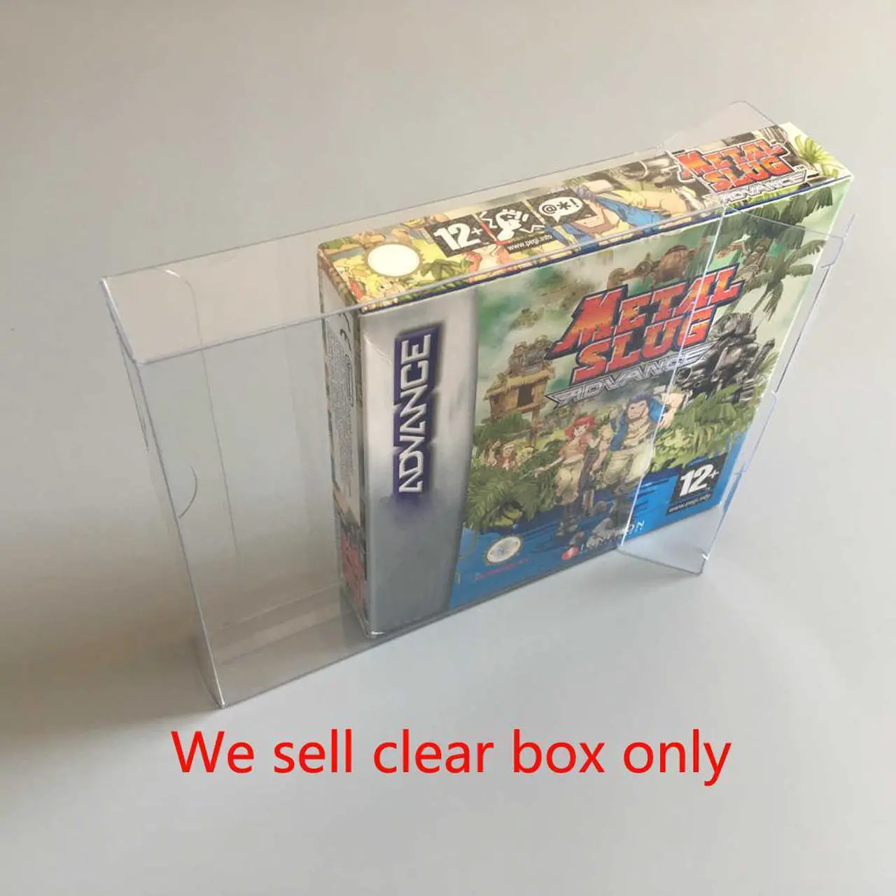100pcs Clear transparent box For GBA US version game card Display ...