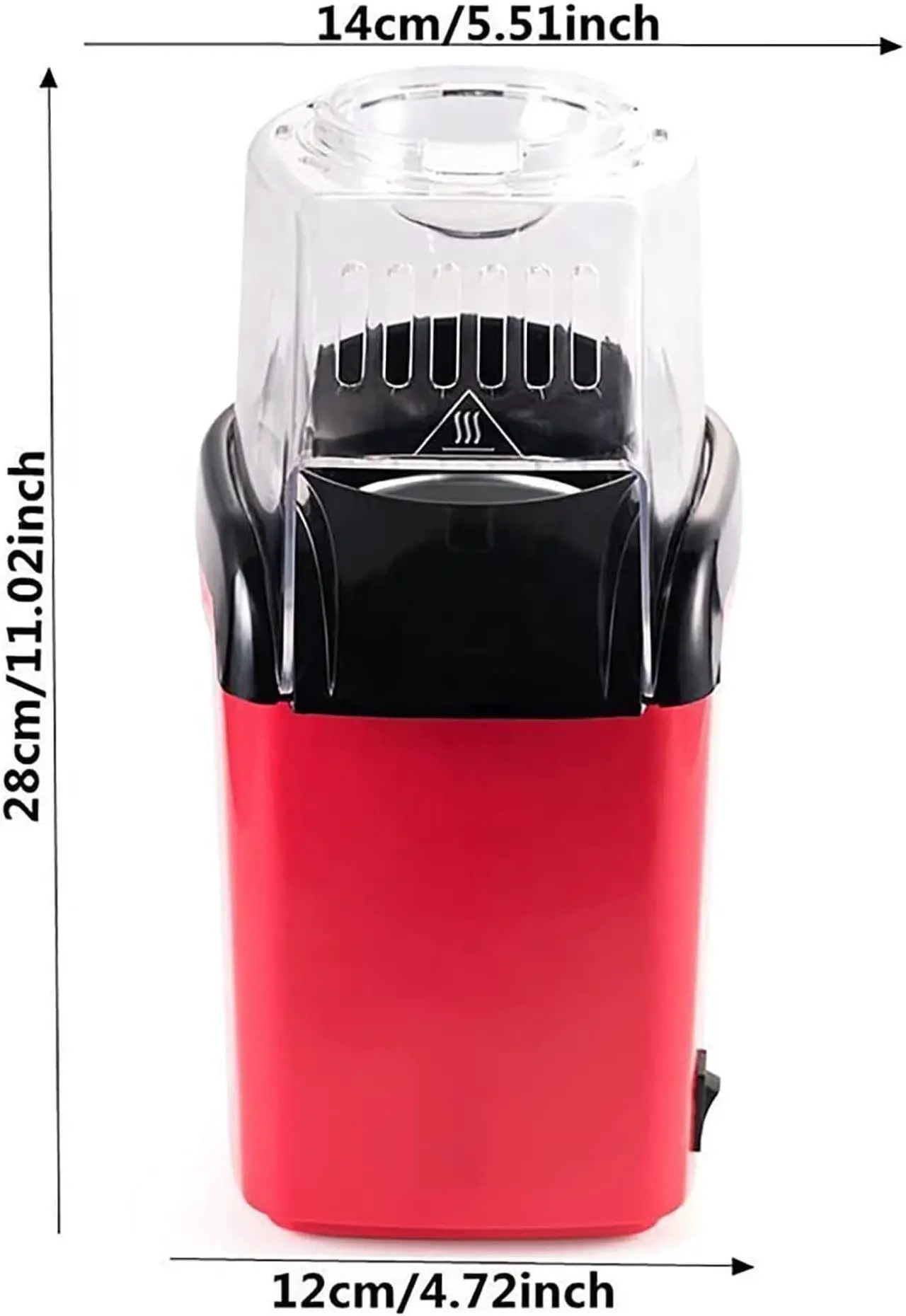 5 Core Popcorn Machine Hot Air Electric Popper Kernel Corn Maker Bpa ...