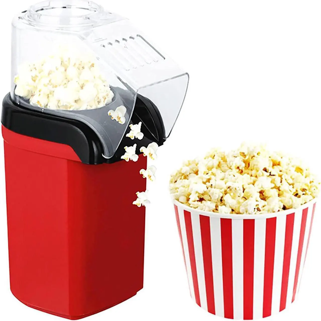 5 Core Popcorn Machine Hot Air Electric Popper Kernel Corn Maker Bpa ...