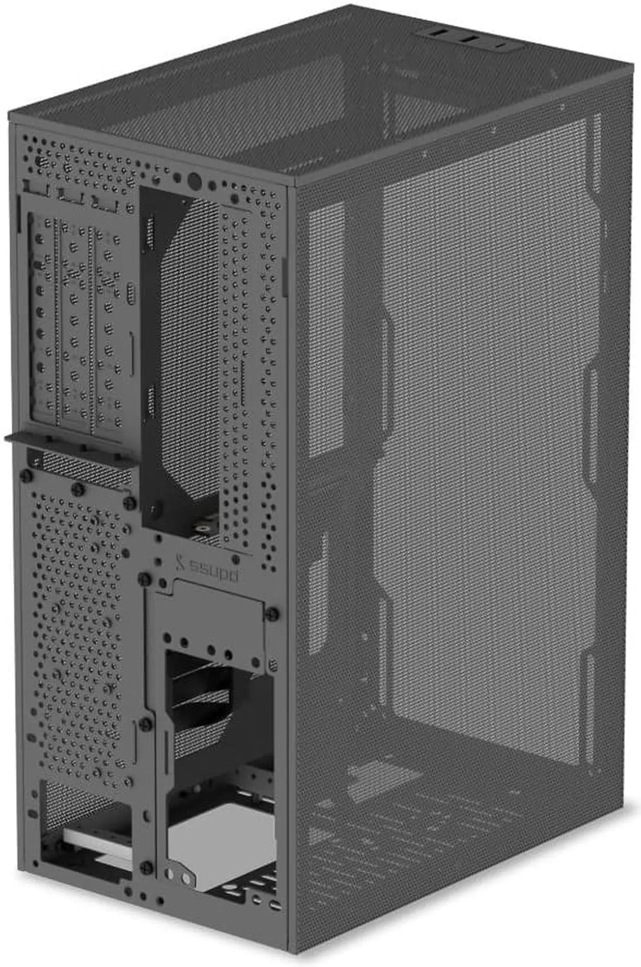 SSUPD Meshroom S Mini-ITX Small Form Factor (SFF) Case - Full Mesh Side ...