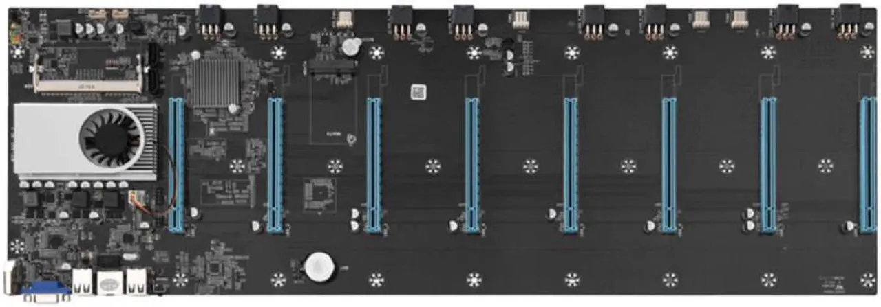BTC-S37 Mining Machine Motherboard 8 PCIE 16X Graph Card SODIMM DDR3 ...