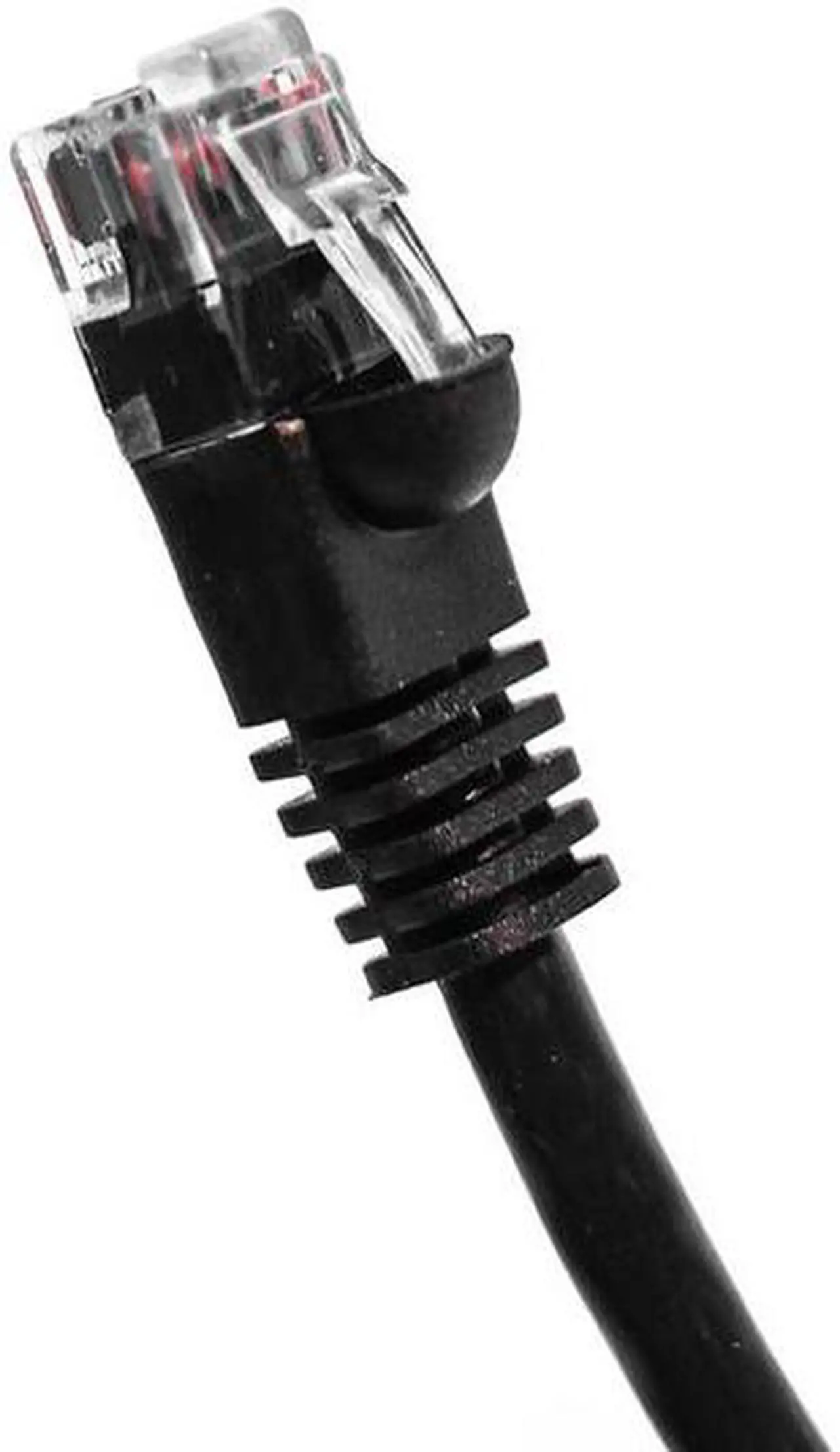 FireFold C6NB-5-BLK Cat6 Ethernet Patch Cable Black 5ft, 550MHZ UTP 24 AWG Bare Copper No Boot ...