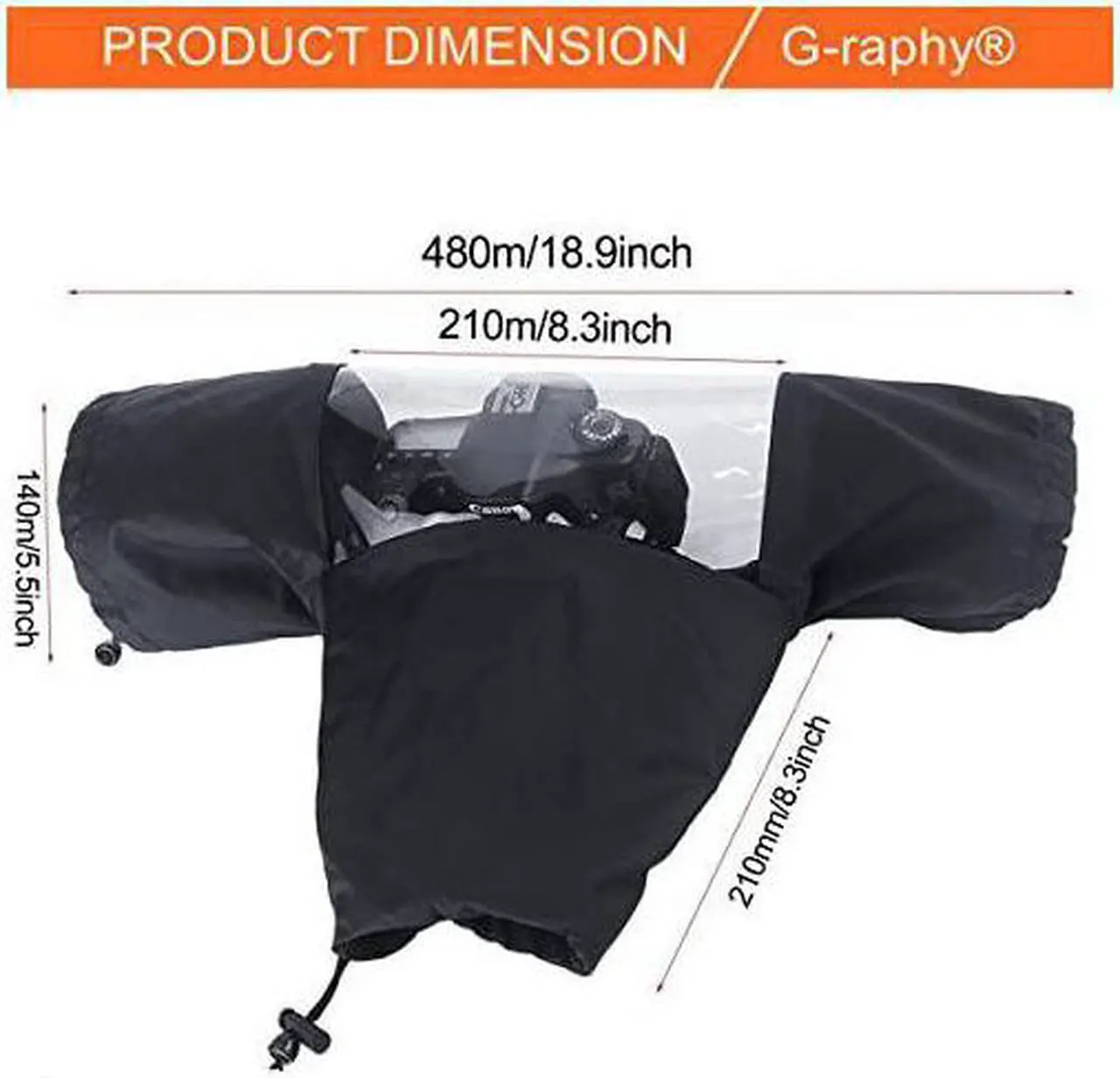 Waterproof DSLR Camera Rain Cover for Digital SLR CamerasNikonCanonSony ...