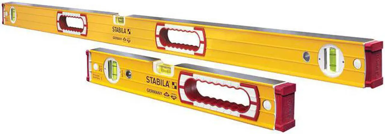 Stabila 37816 48" and 16" Heavy Duty Aluminium Level Set with End Caps ...