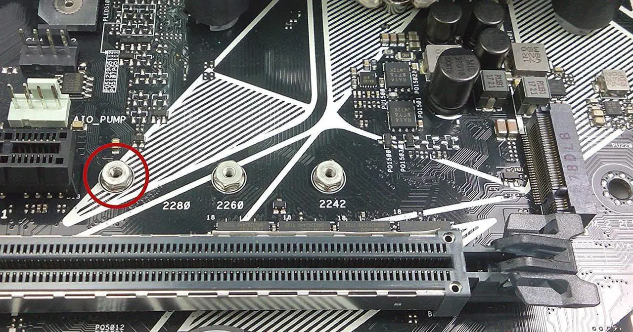 Micro Connectors M.2 SSD Mounting Screws Kit for ASUS, Gigabyte and MSI ...