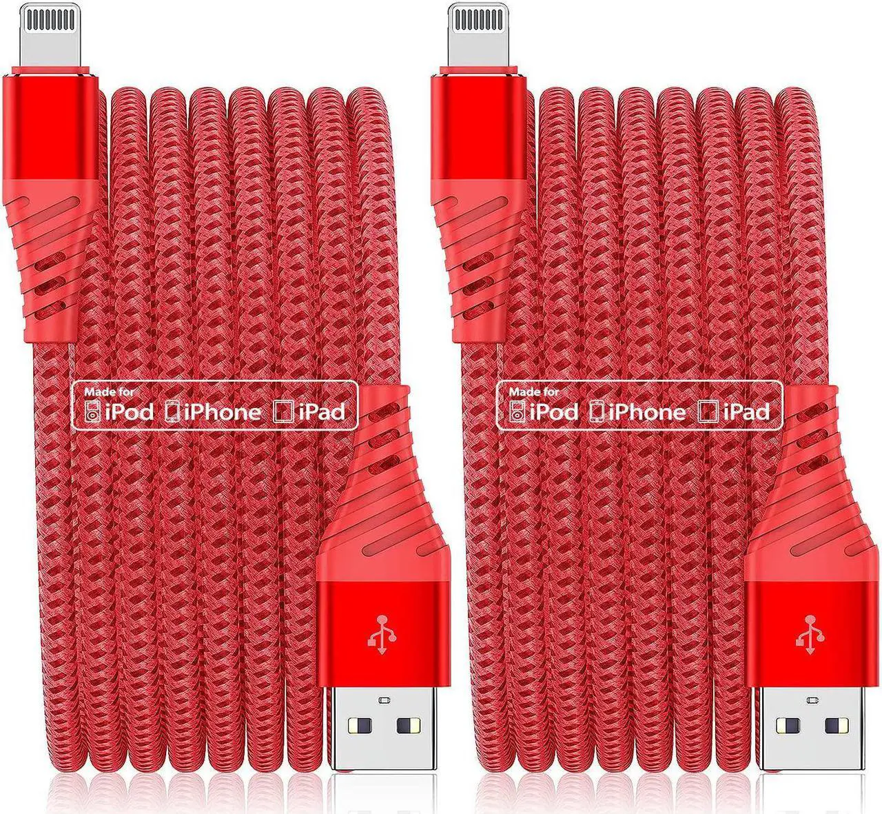 Long iPhone Charger Cord 10 FT, [MFI Certified] 10 Foot USB Lightning ...