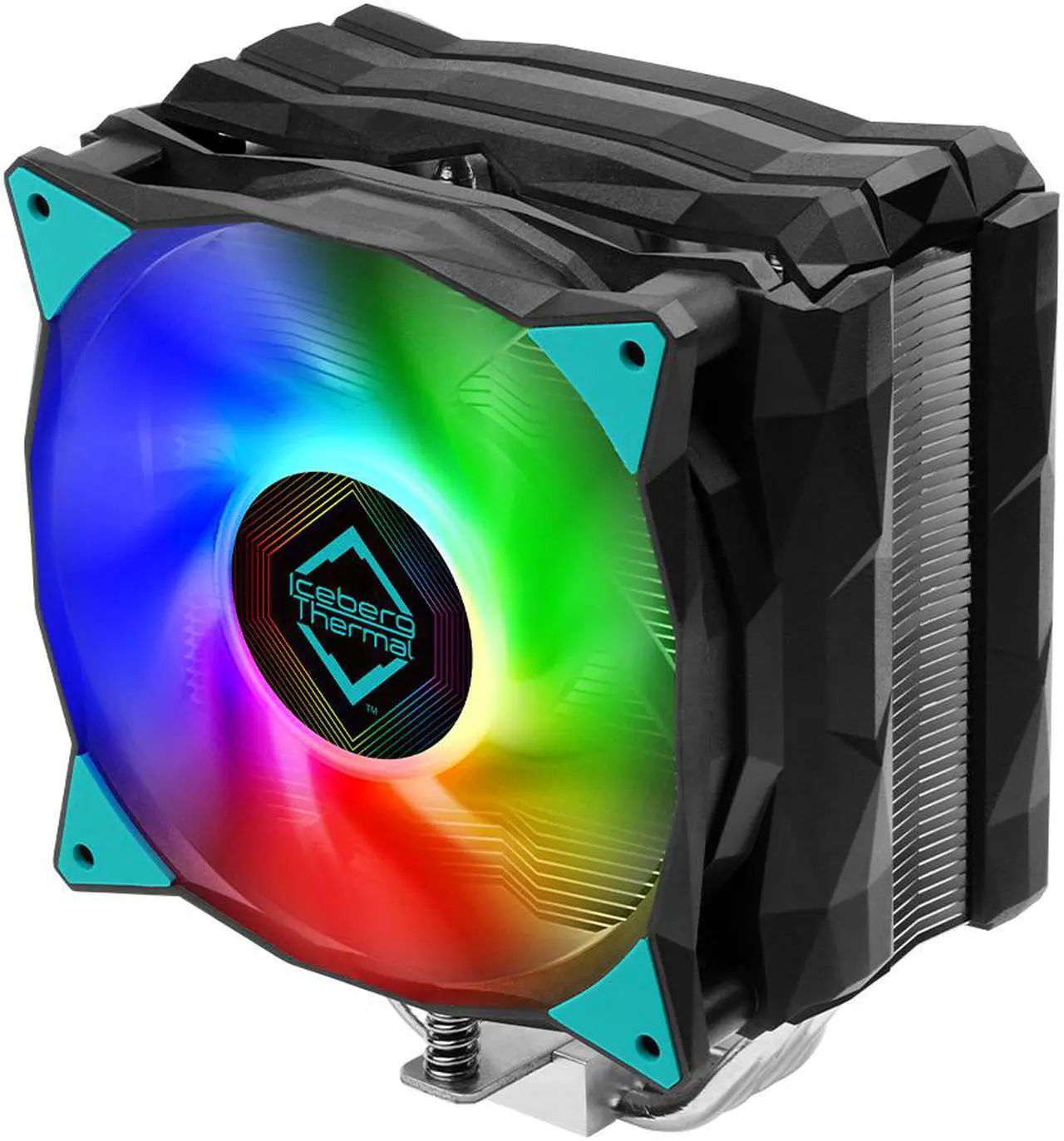 Iceberg Thermal IceSLEET G4 OC CPU Air Cooler 4 Nickel-Plated Heatpipes ...