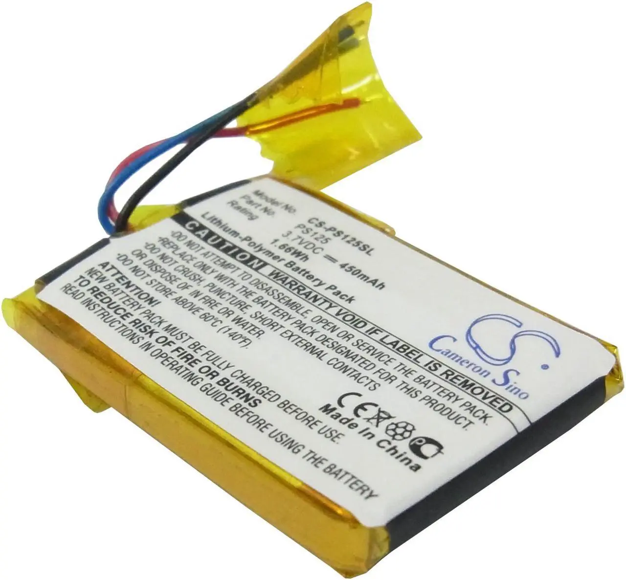 Battery for Philips GoGear Flash Audio Player SA3115 SA3125 SA3125/37 ...