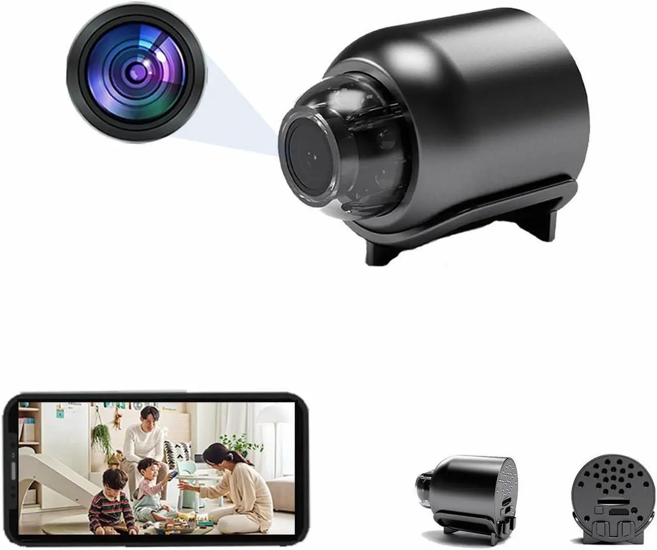 Discreet HD 1080P WiFi Hidden Spy Camera with Remote Viewing | Motion ...