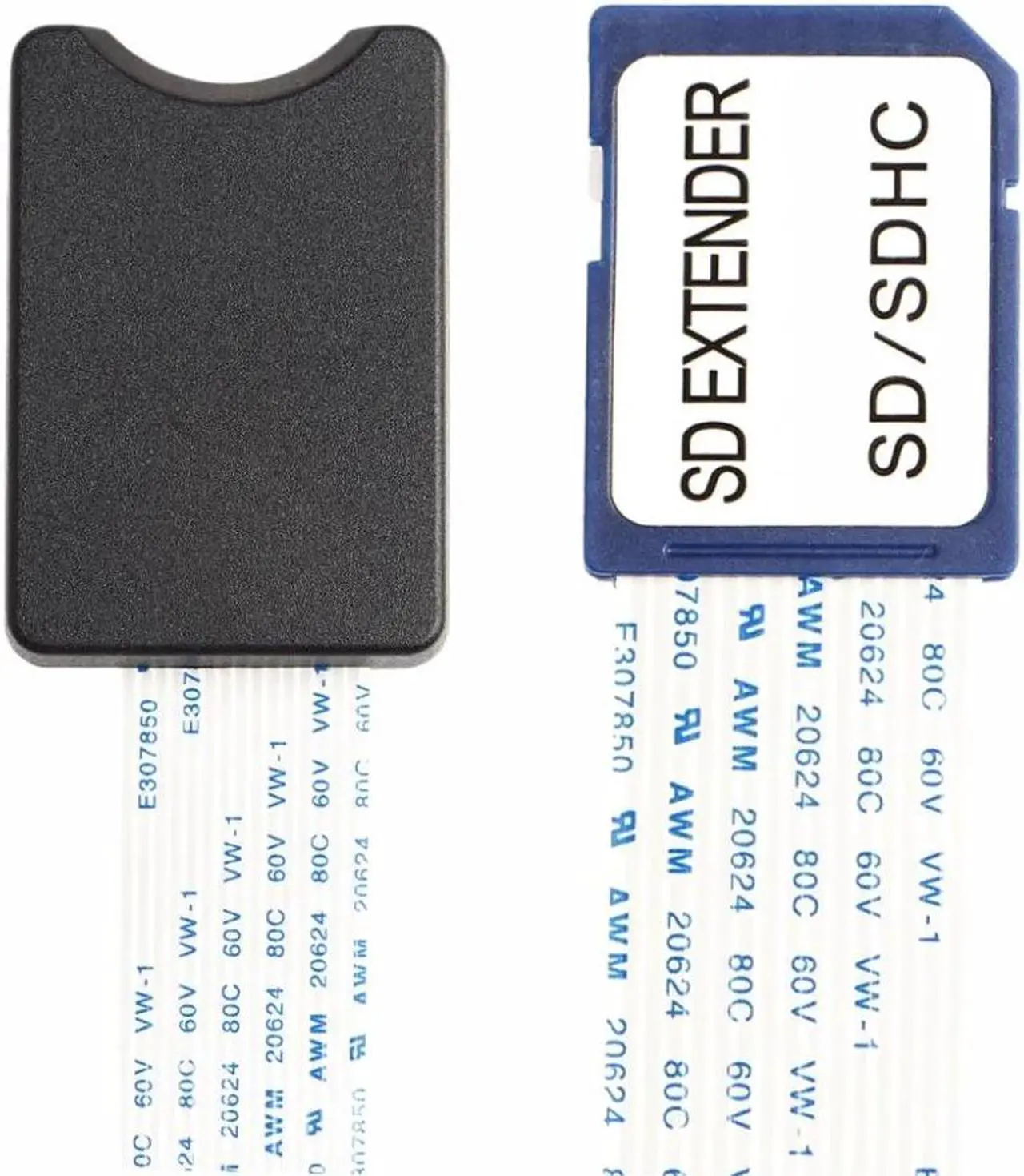 SD SDHC SDXC Card Male To Female Flexible Extension Adapter Cable ...